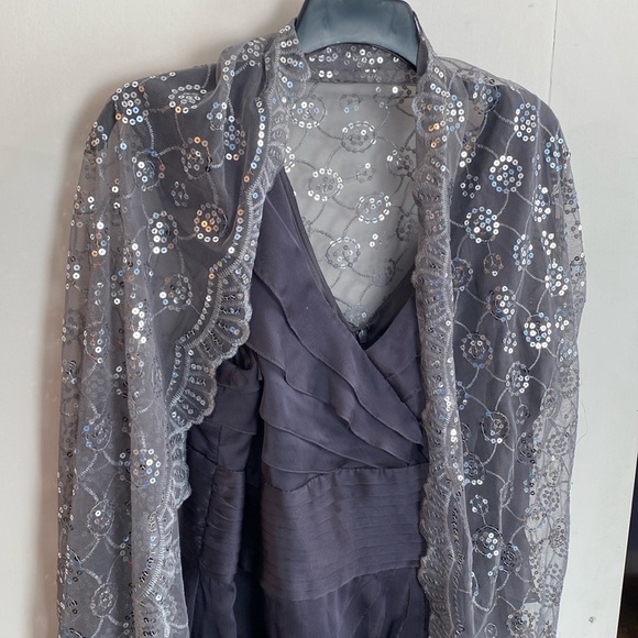 Adrianna Papell | Dresses | Mother Of Thedress Classic Charcoal With ...